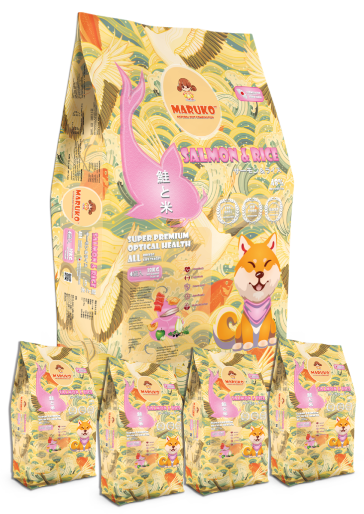 Maruko Dog – Salmon & Rice – 4.5kg & 18kg – Kitomo Industri – One Series | Pureelife | Kenko | MoRea